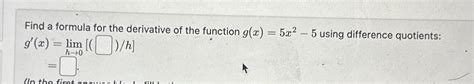 solved find a formula for the derivative of the function