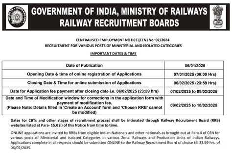 Rrb Ntpc Notification 2025 Out Exam Dates And Admit Card Info