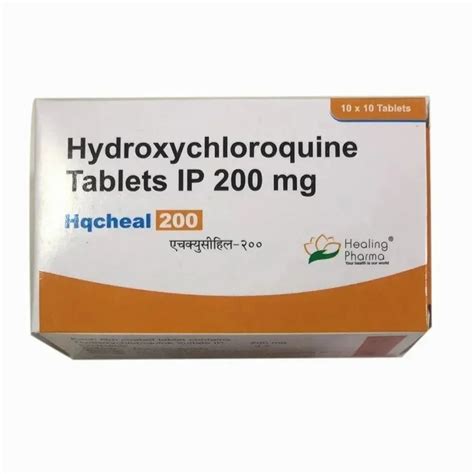 200mg Hydroxychloroquine Tablets Ip 10 X 10 Tablet Treatment Used To