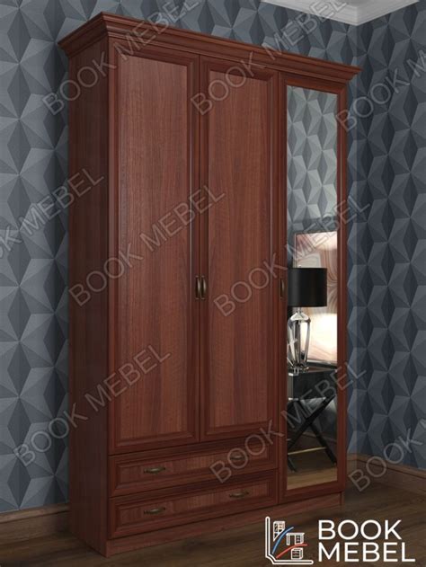 Шкаф трехдверный для одежды ШКР 3 №9 на заказ от фабрики Bookmebel