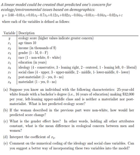 A Linear Model Could Be Created That Predicted One S Chegg Com
