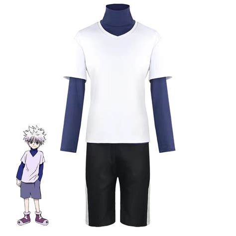 Jual Hunter×hunter Killua Zoldyck Cosplay Costume Uniform Suit Full Set