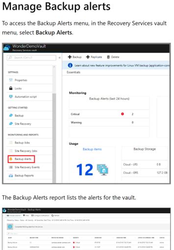 Manage Azure Recovery Services Vaults And Servers Azure Backup Microsoft Learn