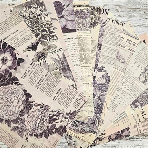 A5 Vintage Patterned Paper Packs 15 Pieces Rachel The Turtle Journal
