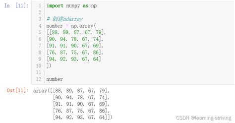 Numpy概述、n维数组ndarray属性、数组维数形状、ndarray数组类型 Csdn博客
