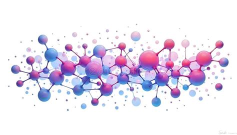 A Detailed Render Of A Molecular Structure With Pink And Blue Spheres On A White Background