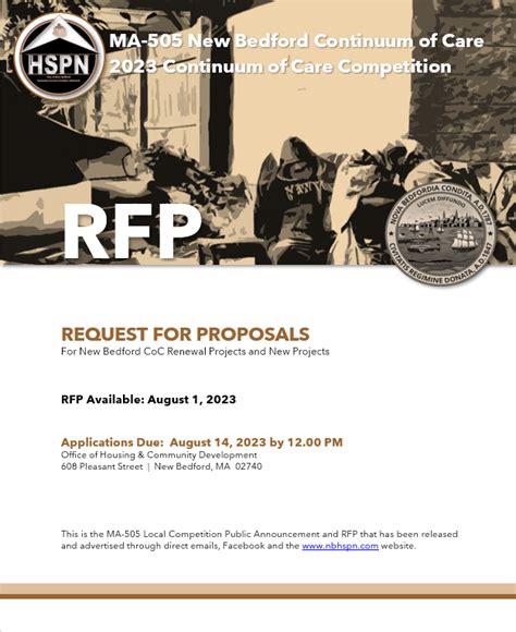 RFP COVERSHEET BRISTOL COUNTY CONTINUUM OF CARE