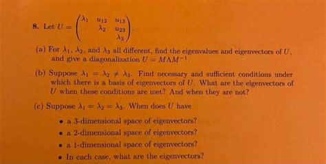 Solved Let U λ u λ u u λ a For λ λ and λ Chegg