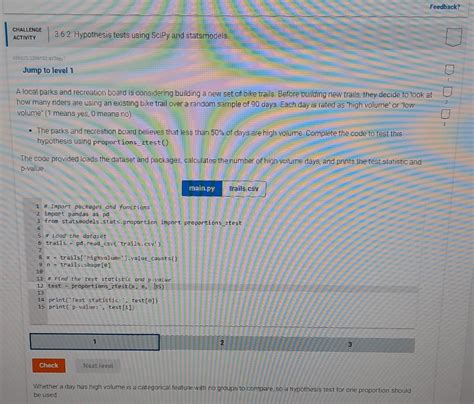 Solved Challenge 3 6 2 Hypothesis Tests Using Scipy And