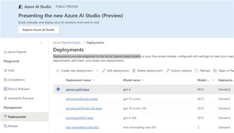How To Add Deployments To Azure OpenAI Base Models Welcome To