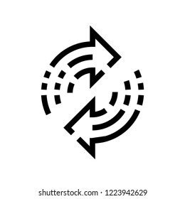 Transition Icon Vector Illustration Stock Vector Royalty Free