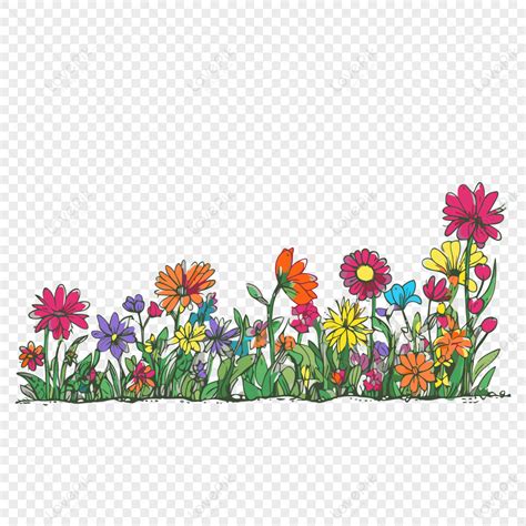 꽃 테두리 벡터상표만화클립 아트 Png 일러스트 무료 다운로드 Lovepik