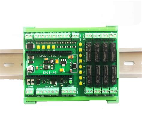 Esp32 Devkitc Plc Carrier Module Rs485 I2c Spi Analog Digital Inputs
