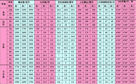 国家高中学生体质测试项目与训练方法