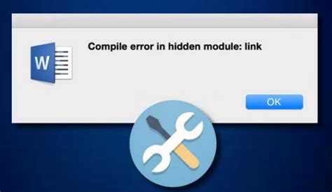 Fixing The Compile Error In Hidden Module When Opening Word And Excel Files