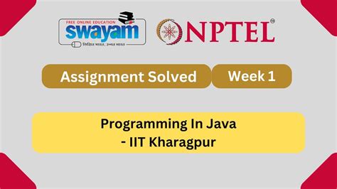 programming in java week 1 nptel answers 2024 nptel nptel2024