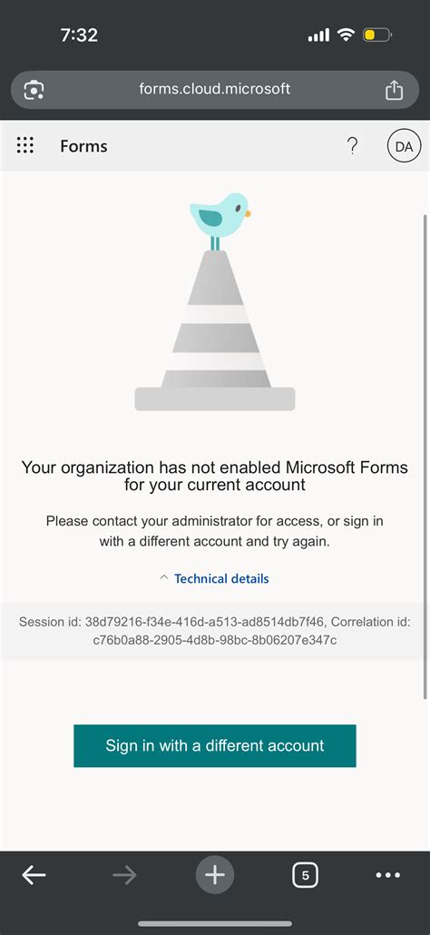Ms Forms Access Issue Microsoft Qanda