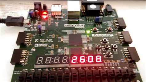 Nexys4 Ddr 9999 Bcd Up Counter Youtube