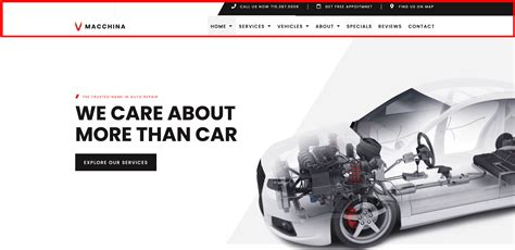 Macchina Elementor Theme How To Edit The Header Section Vamtam Help Desk