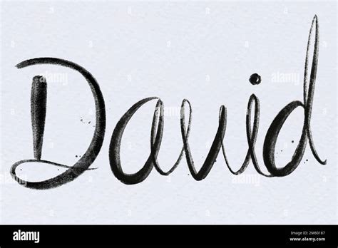 Hand Drawn David Vector Font Typography Stock Vector Image And Art Alamy