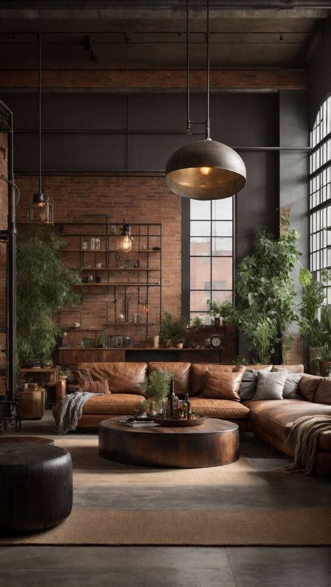 Urban Aesthetic Living Rooms Embrace The Industrial Style