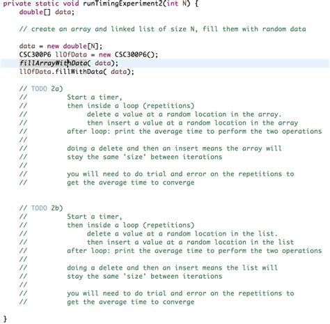 Solved Private Static Void Runtimingexperiment2 Int N1 {