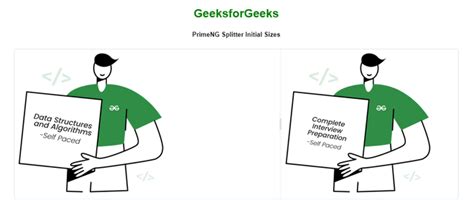 Angular Primeng Splitter Initial Sizes Geeksforgeeks