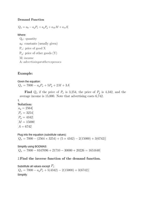 Economics Formulas Pdf