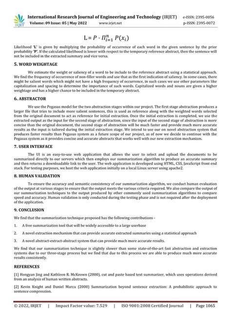 Automatic Text Summarization Using Machine Learning Pdf Desktop Publishing Computer