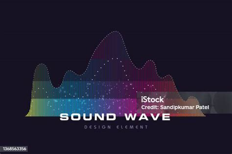 음파 동적 효과 입자가 있는 벡터 그림입니다 소음에 대한 스톡 벡터 아트 및 기타 이미지 소음 추상적인 3차원 형태 Istock