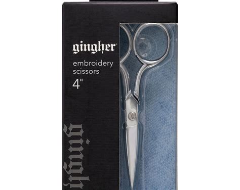 Gingher Embroidery Scissors 4 1 Scissor And 1 Sheat For Sewing Thread Yarn Cutting Silver