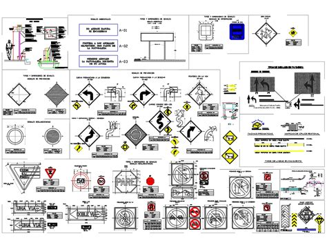 Road Signs In Autocad Download Cad Free 88089 Kb Bibliocad
