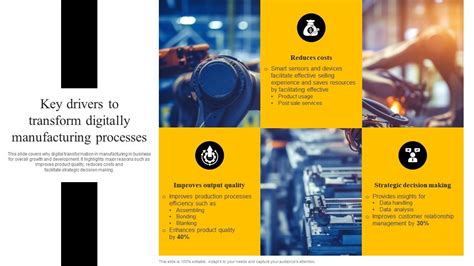 Key Drivers To Transform Digitally Manufacturing Processes Enabling Smart Production Dt Ss Ppt Slide