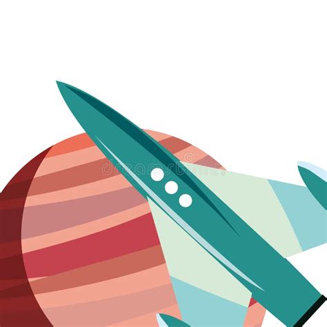 Spaceship Planet Exploration Stock Illustration Illustration Of Space Universe 144545802