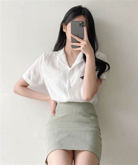 노라 심플 카라넥 반팔 셔츠 Sbs1811 여름셔츠 에이블리