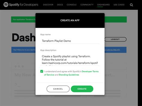 create a spotify playlist with terraform terraform hashicorp developer