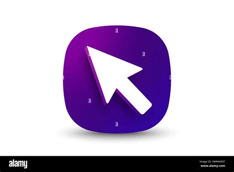 3d Arrow Pointer Mouse Cursor Icon Click Here Arrow Computer