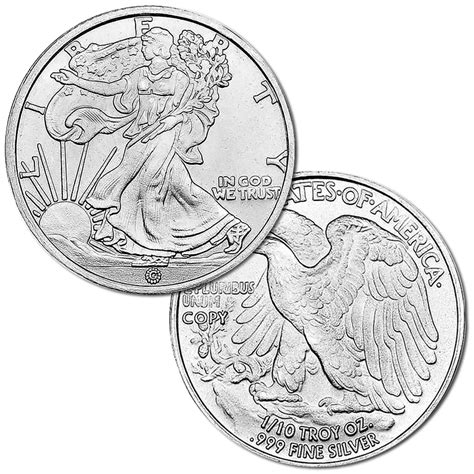 Great American Mint 110th Ounce 999 Silver Walking Liberty Silver Ro