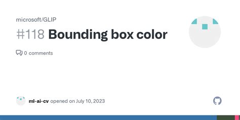Bounding Box Color Issue 118 Microsoft GLIP GitHub