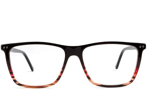 Rectangular Brown Acetate Glasses Bs1902 0006 Blacksheep