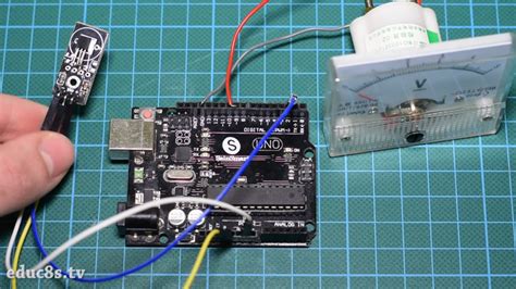 Arduino Analog Thermometer With Ds18b20 Module Electronics Lab