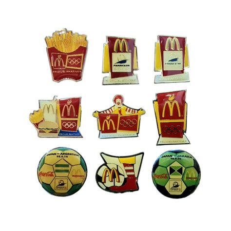 Mcdonalds Pin เข็มกลัด ราคาชุดละ 2 000 บาท 1ชุดมี9ชิ้น Shopee Thailand
