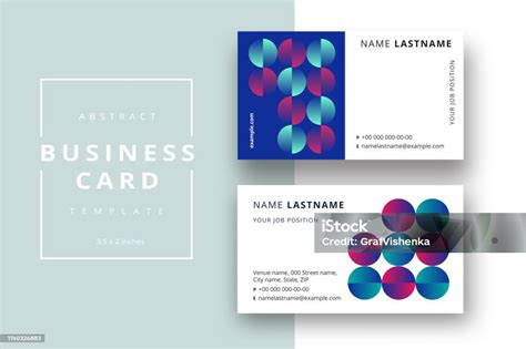 트 렌 디 한 최소한의 추상 명함 템플릿 기하학적 패턴 현대 기업 문구 Id 레이아웃 정보 샘플 이름 텍스트 벡터 패션 배경