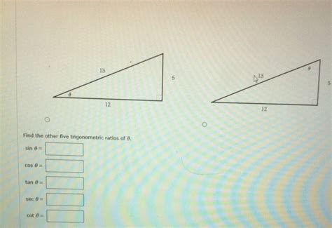 Solved Sketch A Triangle That Has Acute Angle Theta Csc