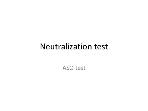 Neutralization Test Aso Test Toxin Antitoxin Neutralization Test