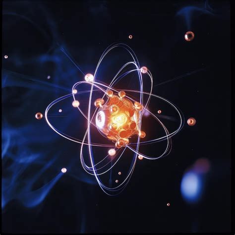 Premium Photo Atomic Dance Subatomic Realm Electrons Neutrons And Protons Orbit A Fixed