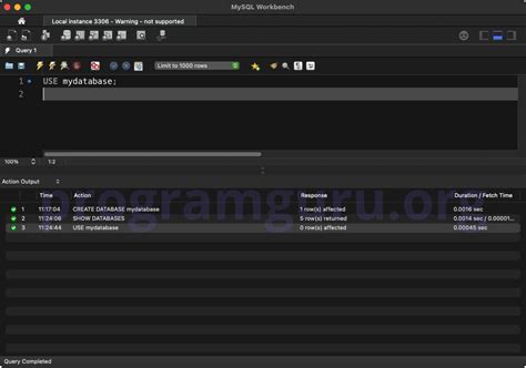 Mysql Create Database Statement