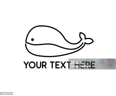 고래 고래의 라인 로고 일러스트 디자인 간단한 선 스타일 디자인 개념에 대한 스톡 벡터 아트 및 기타 이미지 개념 개념과