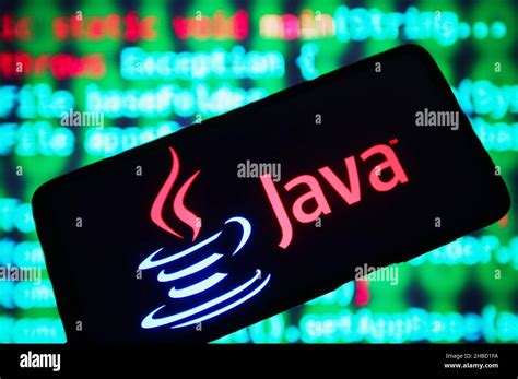 In This Photo Illustration Java Logo Of A Programming Language Is Seen On A Smartphone Screen