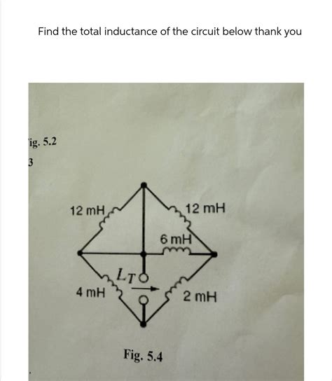Solved Find The Total Inductance Of The Circuit Below Thank Chegg Com
